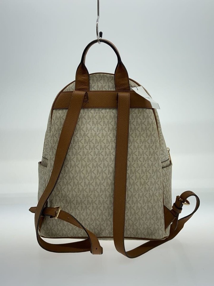MICHAEL KORS ABBEY LG BACKPACK PVC CREAM All-Over Print 35F8GAYB7B ...