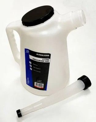 5L Graduated Pourer 5 Litre Oil Fuel Jerry Can Container Measuring Jug ...