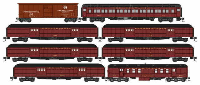 Micro-Trains MTL N-Scale Pennsylvania Railroad/PRR Mail Train Set ...