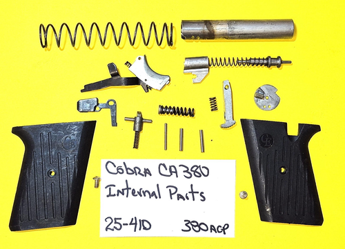 COBRA CA 380 BARREL, RECOIL SPRING, GRIPS, SMALL PARTS 380 ACP # 25-410 ...