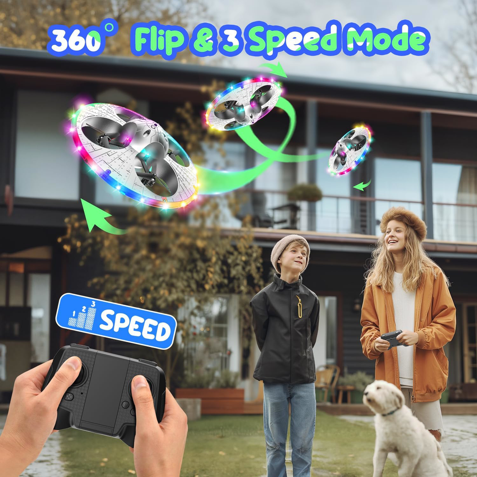 Form Drone RC UFO for Kids and Beginners, Remote Control Airplane with ...