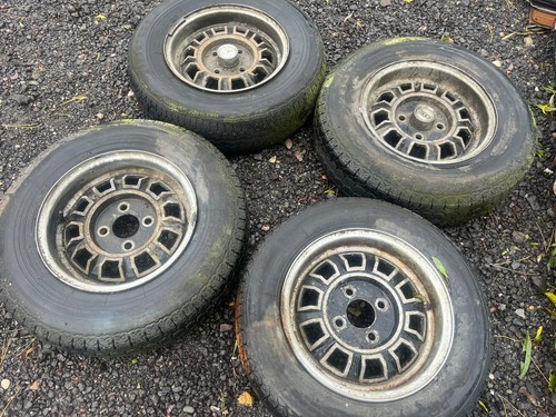 Set Of 4 Original Reliant Scimitar GTE Alloy / Steel Split 14” Wheels ...