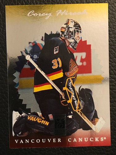 Corey Hirsch 1996-97 Donruss Elite Hockey #34 Vancouver Canucks | eBay