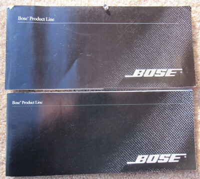 2- Bose Product Line 1996 + 2000 Booklet Catalogs 201 301 Acoustimass ...