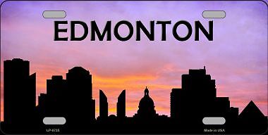 Edmonton Silhouette Novelty Metal License Plate Tag LP8735 | eBay