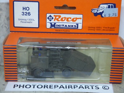 Roco Minitanks (NEW) 1/87 Modern German Unimog 2T Fire Command Truck ...
