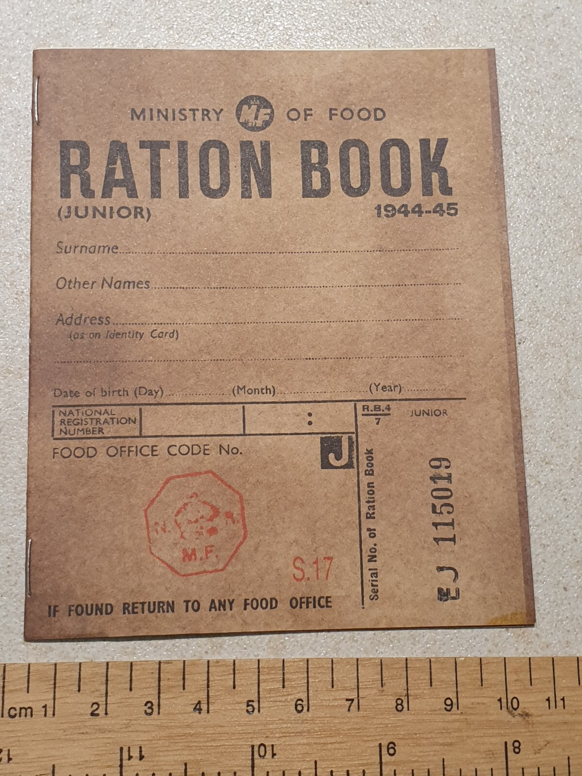 10x 1944 Repro Ration Book WW2 Home Front Food History Remembrance Day ...