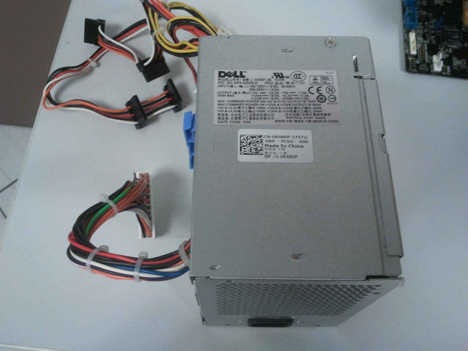 Alimentation DELL PowerEdge T110 CN- 0R480P R480P Model: N305P-06 | eBay