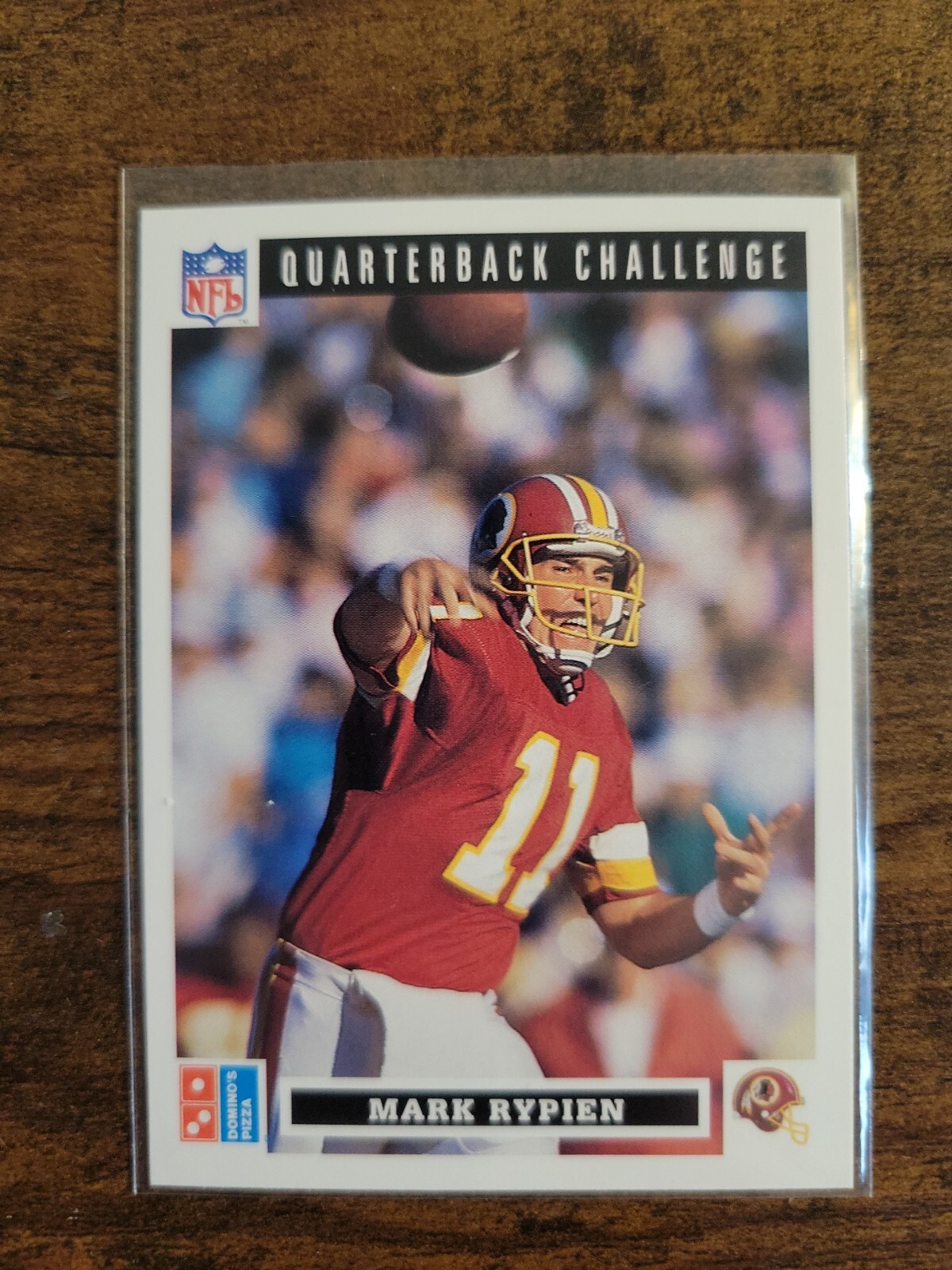 1991 Upper Deck Domino's Quarterback Challenge #31 Mark Rypien -NFL ...