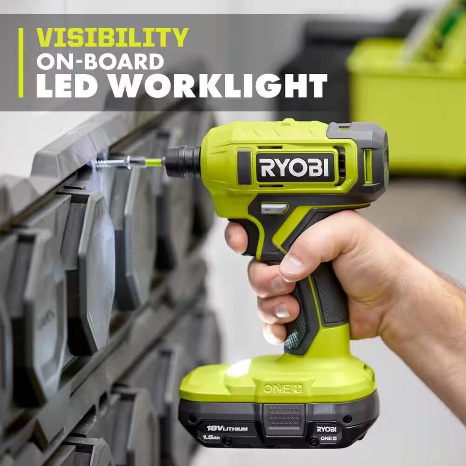 RYOBI ONE+ 18V Cordless 1/4 in. Hex Screwdriver Kit | eBay