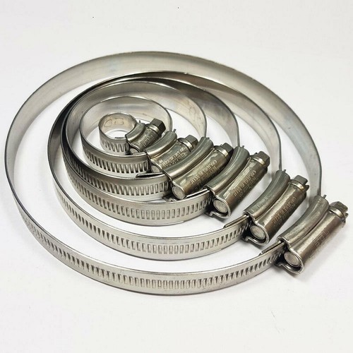 10 Assorted Size Hose Clips Worm Drive Jubilee Type Clamps 30mm - 90mm ...