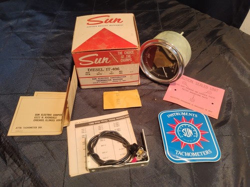 Sun 4000 Rpm Tachometer Model It-406 NOS Truck, Bus, Van, Auto, Vintage ...