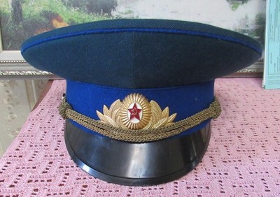 SOVIET MILITARY UNIFORM PARADE CAP of KGB OFFICER size 58 | eBay