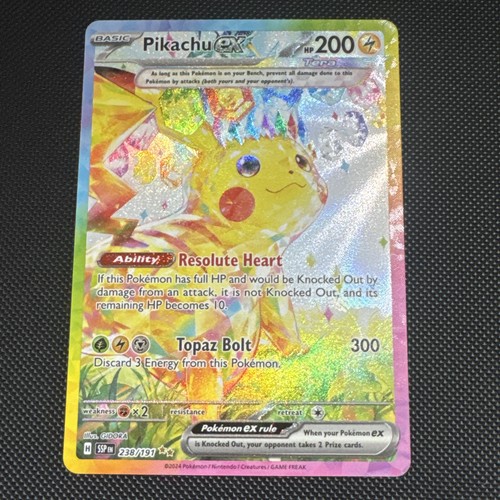 Pokémon Tcg Scarlet And Violet Surging Sparks Pikachu Ex 238 191 Ebay