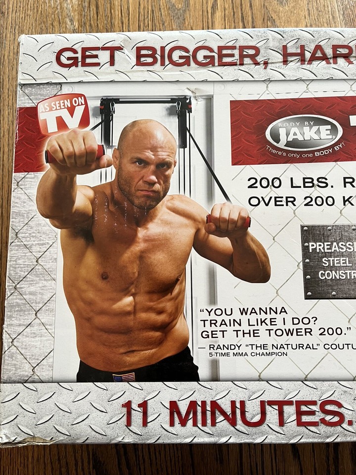 Body by Jake Tower 200 Full Body Home Gym Randy Couture w/ DVD | eBay