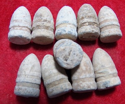 10 Excavated Civil War .52 Cal. Sharps "I" Base Bullets - Manassas | eBay