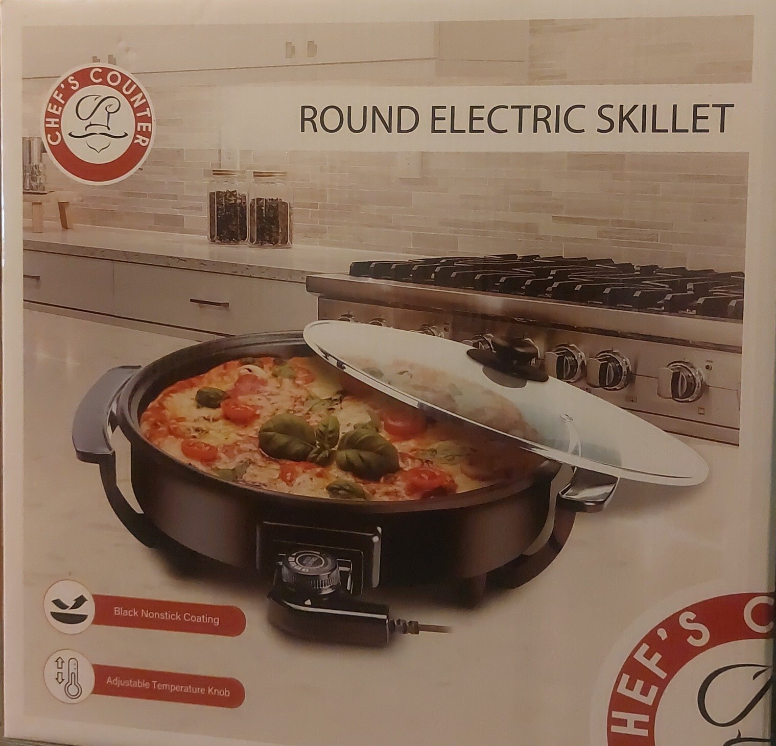 Chef's Counter 12 Inch Round Electric Skillet High Grade Aluminum | eBay