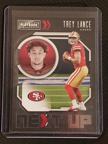 2021 Panini Playbook Trey Lance Next Up Rookie Card #NXT-TLA San ...