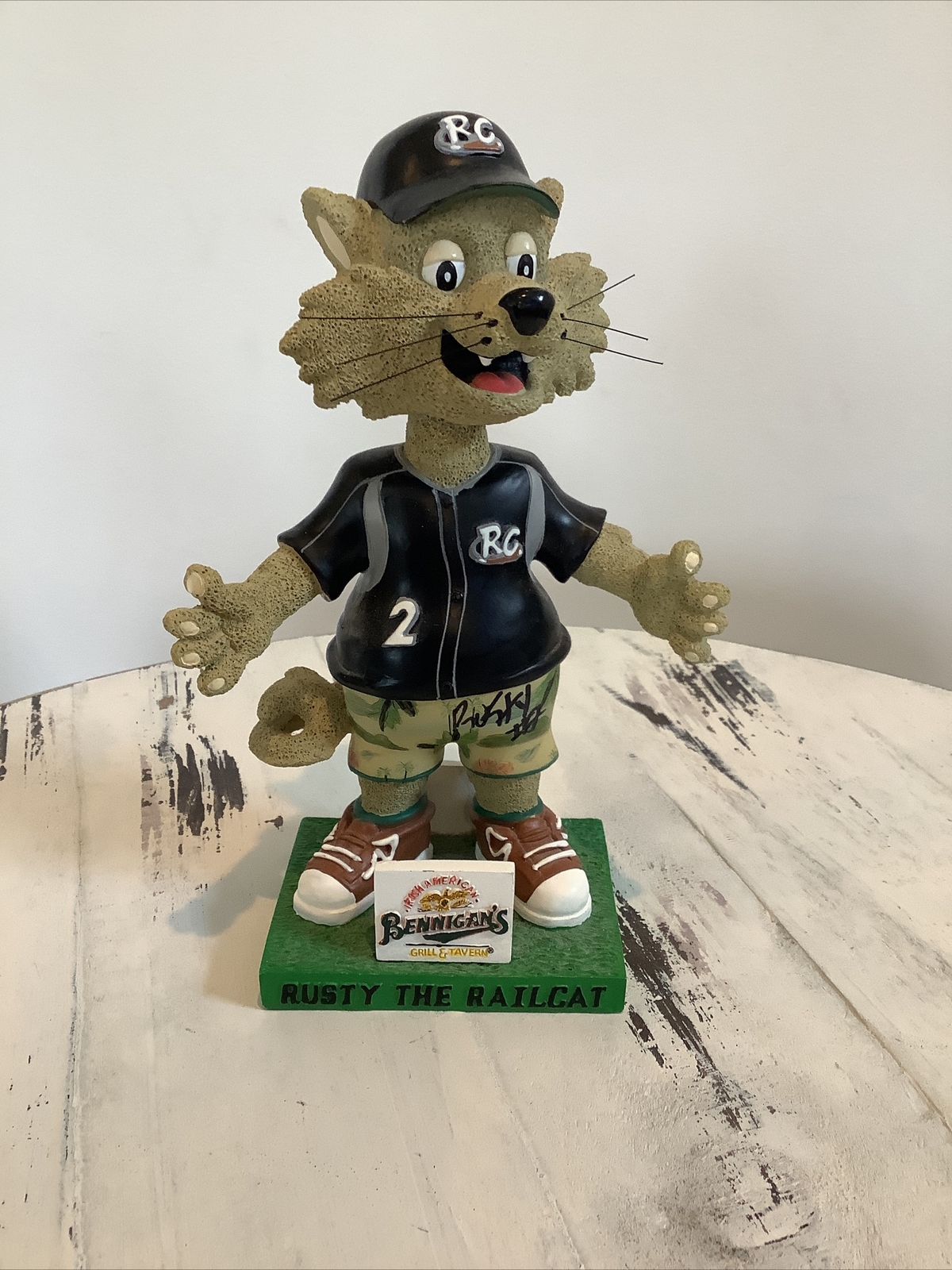 Gary SouthShore RailCats Autographed Mascot Rusty The Railcat ...