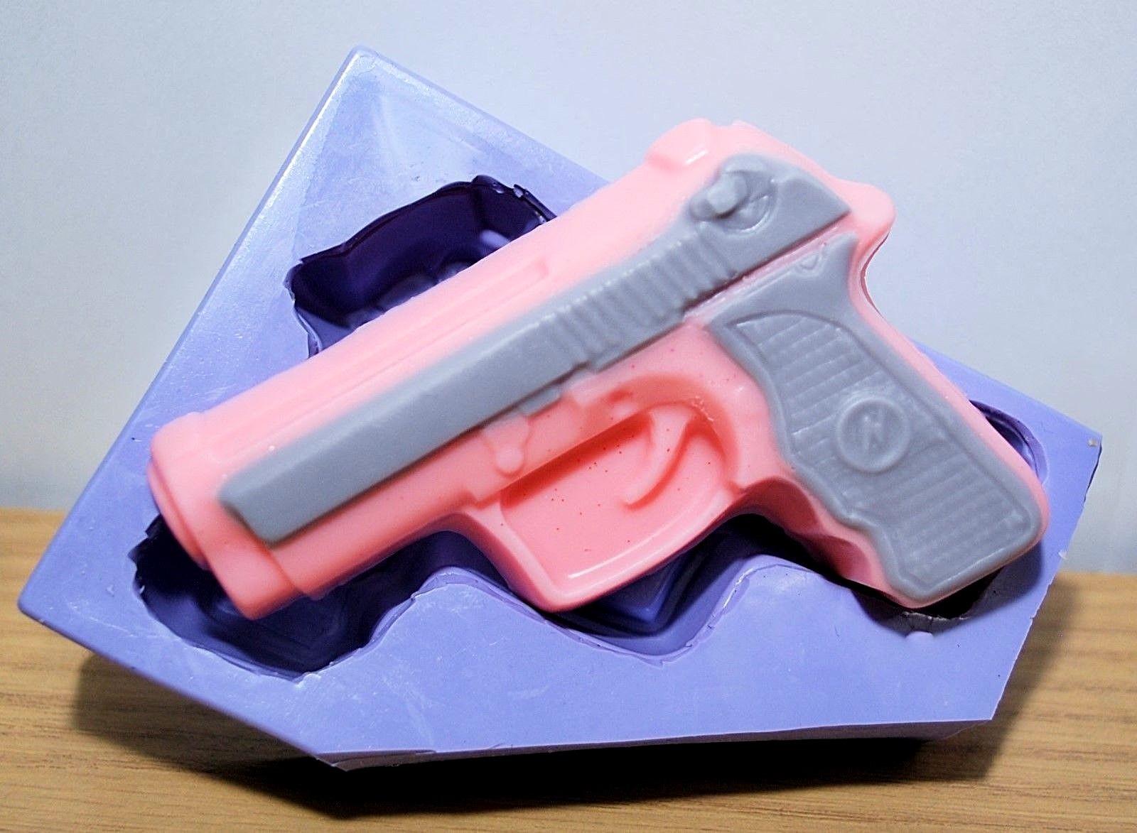 Silicone gun mold handgun Soap candle lotion bar mould heavy duty ...