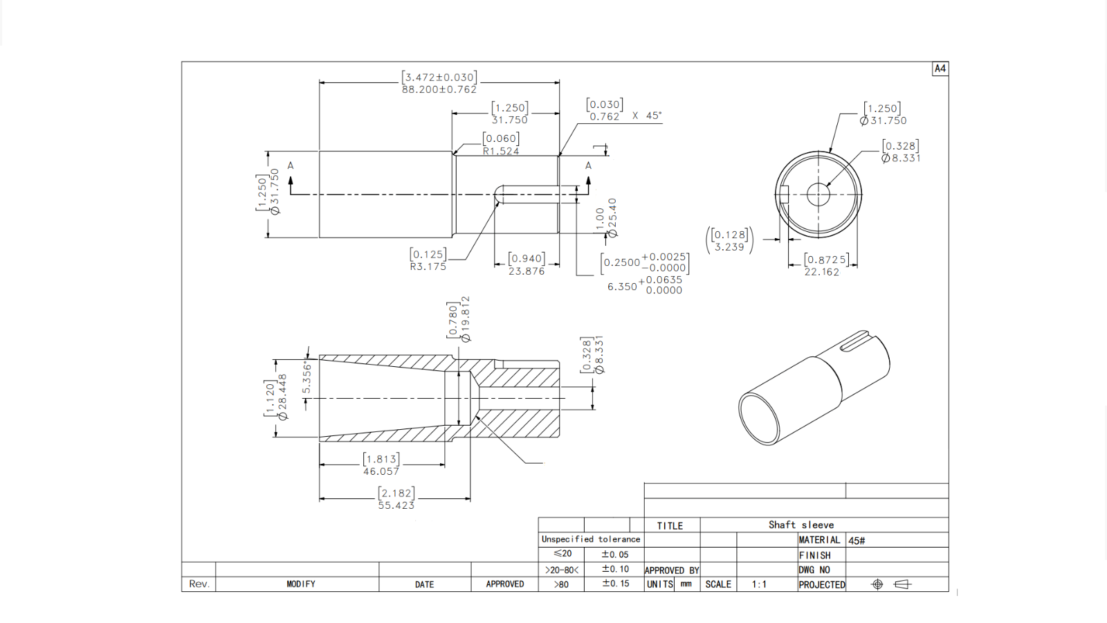 Crank shaft Adapter Taper to 1" In. 1/4 key Briggs & Stratton Vanguard ...