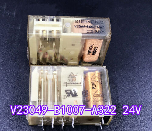 1pcs SIEMENS V23049-B1007-A322 24VDC 6A 250VAC Relay 10 Pins | eBay