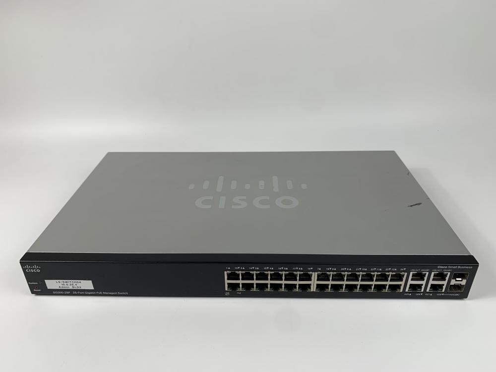Cisco 28-Port Gigabit PoE Managed Switch SG300-28P Silver - Fair ...