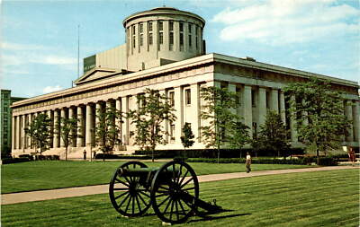 Ohio State Capitol postcard showcasing Greek revival architecture | eBay