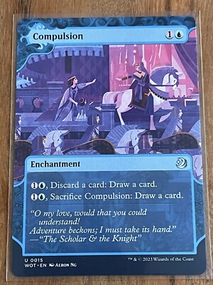 Compulsion Extended Art MTG Magic the Gathering Wilds of Eldraine - NM+ ...