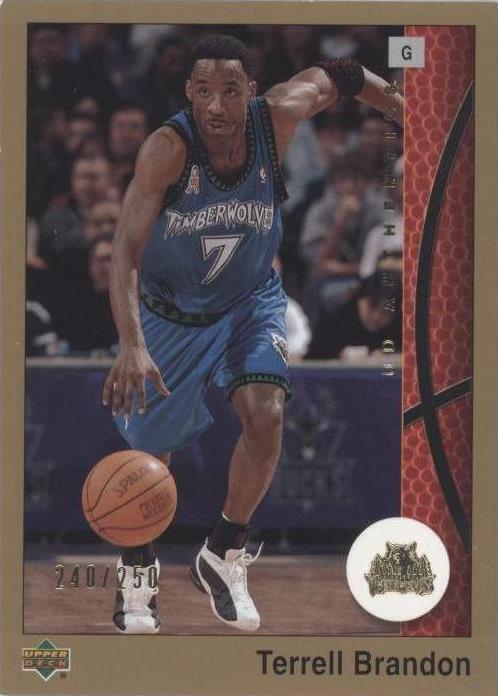 2002-03 Upper Deck UD Authentics - Terrell Brandon #48 Gold /250 for ...