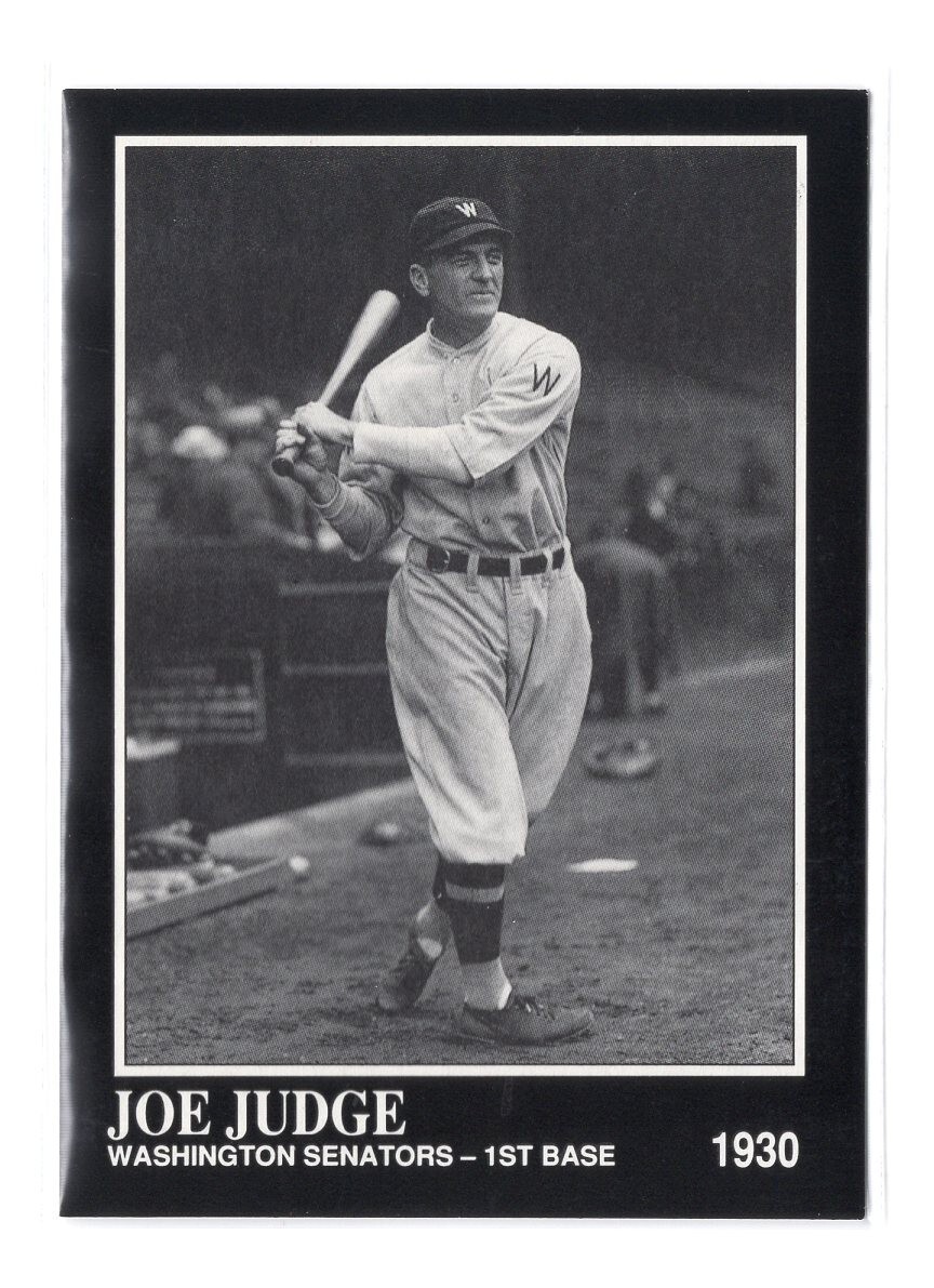 Baseball Card - 1991 Joe Judge 68 - Washington Senators Conlon MLB Vtg ...