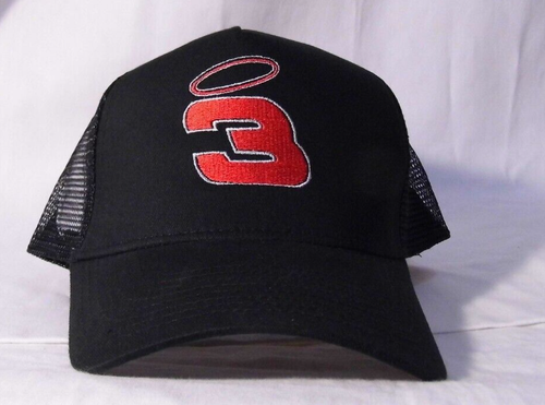 #3 Embroidered Black Hat 5 panel mesh hat snapback | eBay