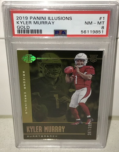 2019 Kyler Murray RC Rookie Card Panini Illusions #1 Gold Parallel #ed ...