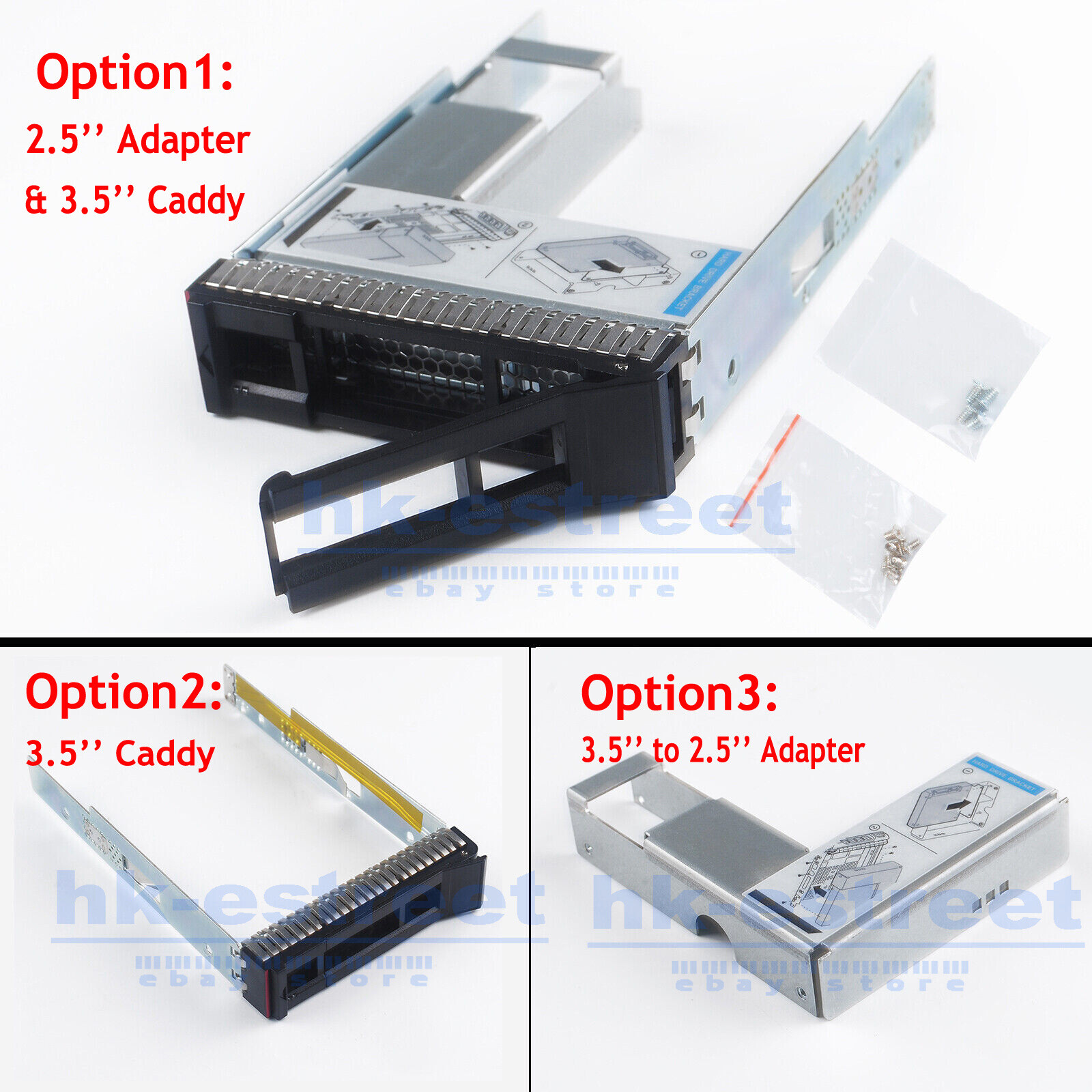 3.5'' HDD Tray Caddy Adapter SM17A06251 9W8C4 For Lenovo SR550 SR650 ...