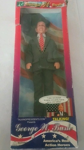 NIB George Bush 12" Talking Figure Doll America's Real Action Heroes 15 ...