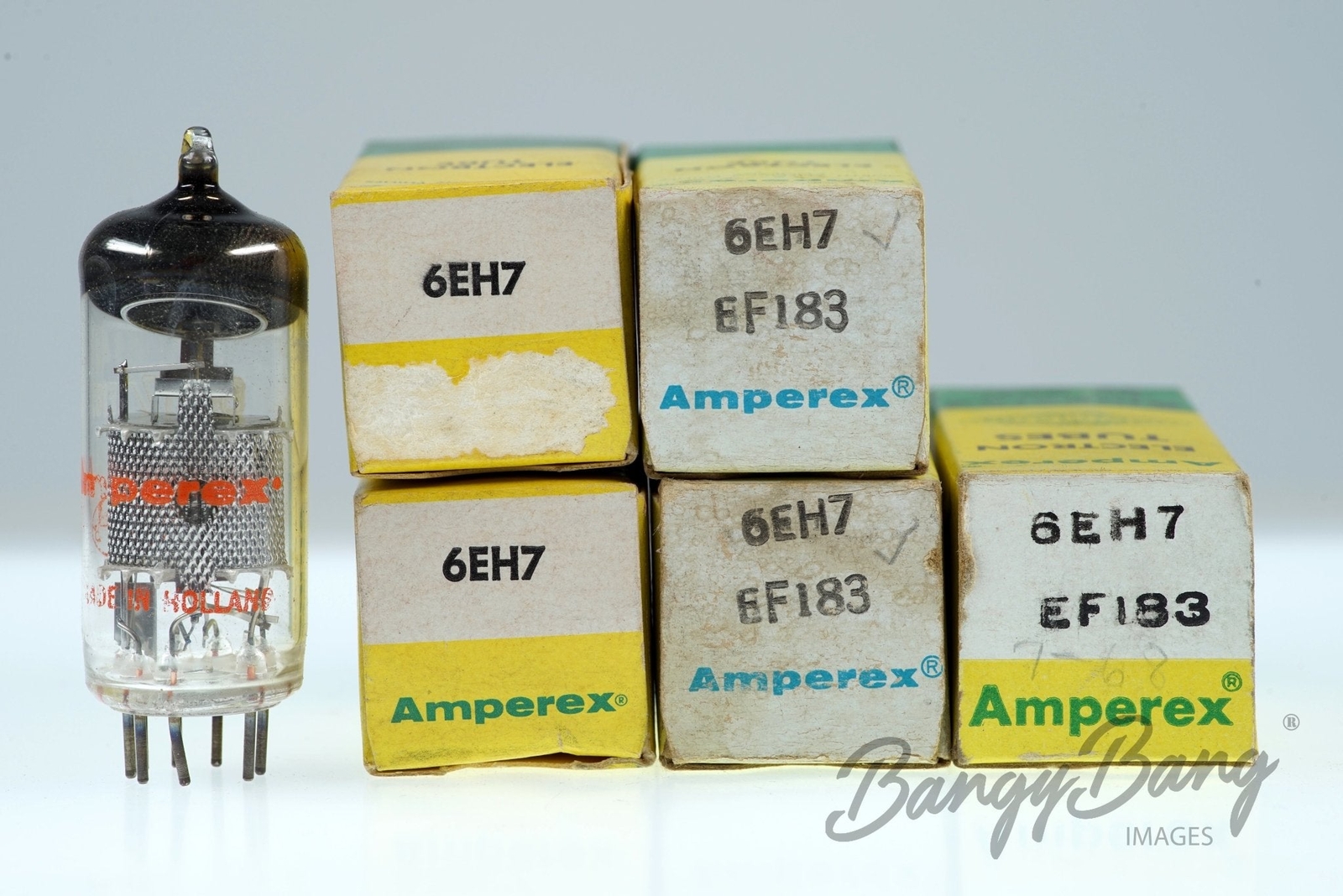 5 Vintage Amperex 6EH7/EF183/6К13П Noval Pentode Audio Vacuum Tube ...