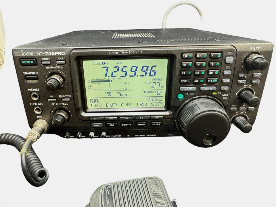 ICOM IC-746 PRO All Mode Base Transceiver & PS-125 Power Supply ...