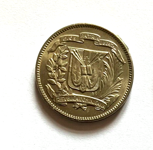 UNC 1959 5 Centavos Dominican Republic Coin Money Currency 5 Gramos ...