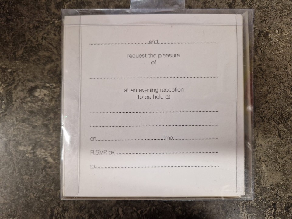 CARDS - WEDDING EVENING, ACCEPTANCE, REGRET CARDS, THANK YOU, BLANK ...