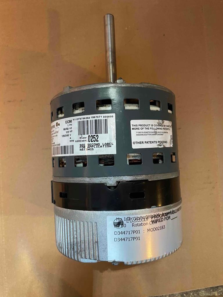 Trane Mod02183 D344717p01 MOT15032 Variable Speed Blower Motor 2017 for ...