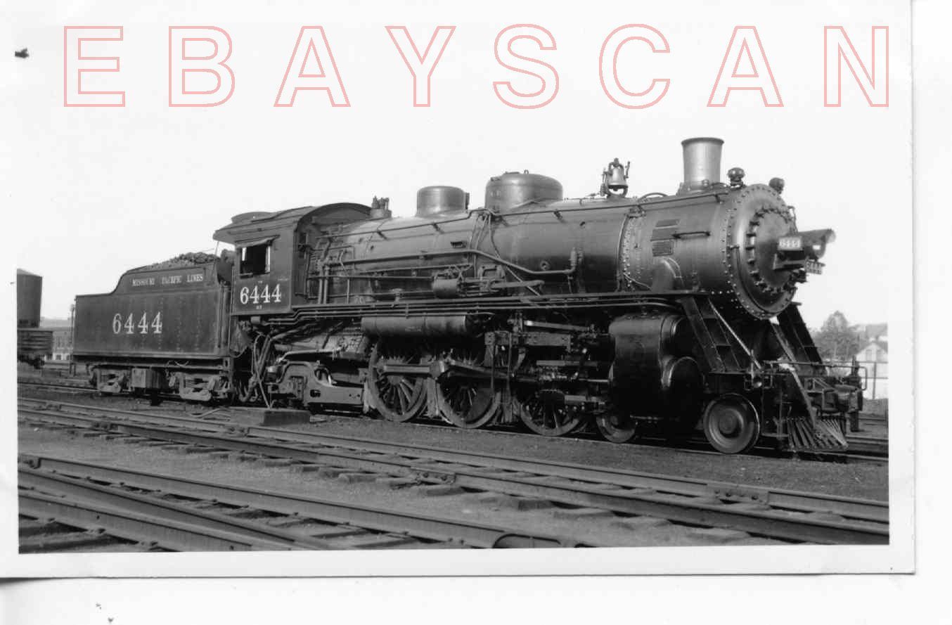 7K517 RP 1935 MOPAC MISSOURI PACIFIC RAILROAD 4-6-2 ENGINE #6444 KC MO ...