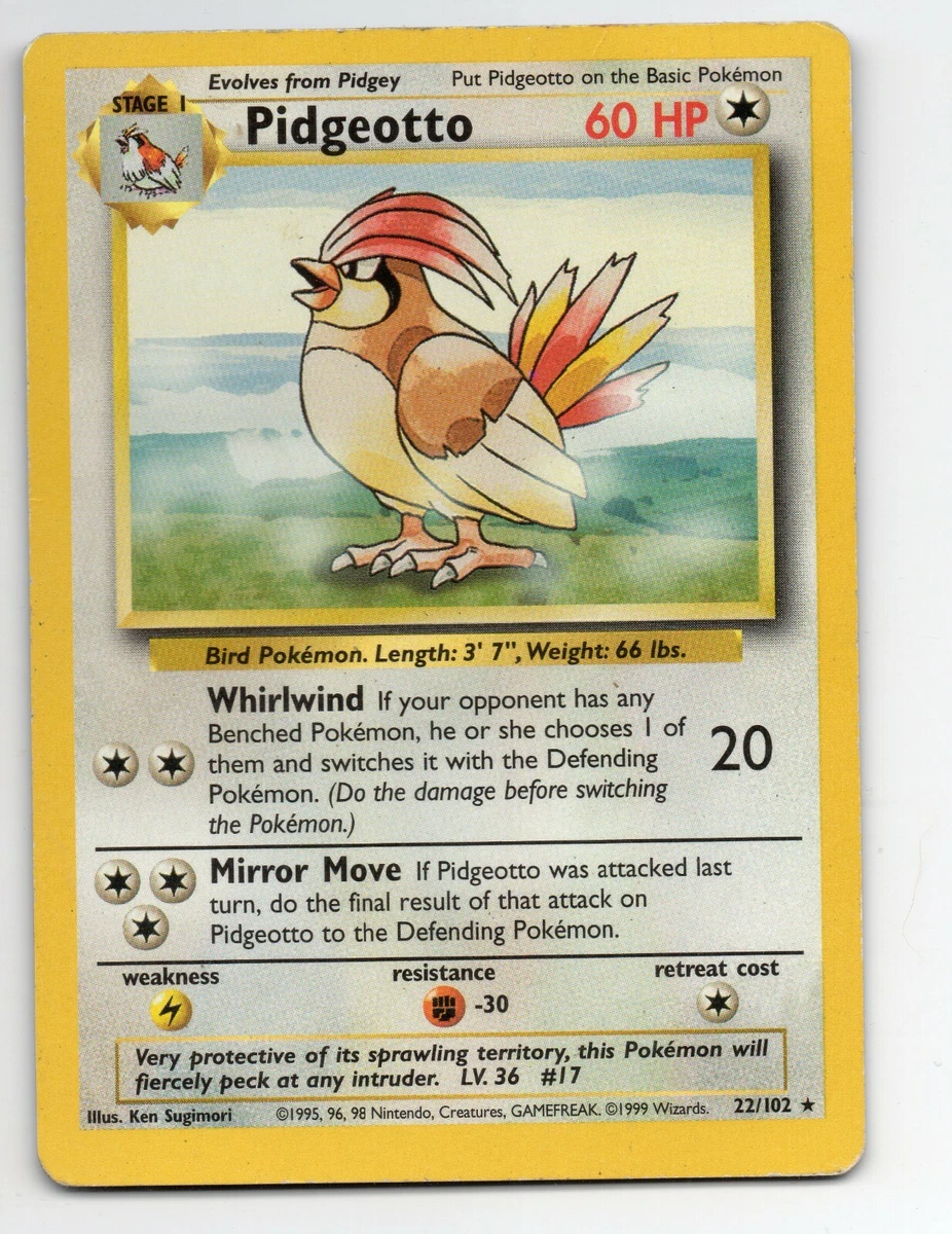 Pidgeotto Card