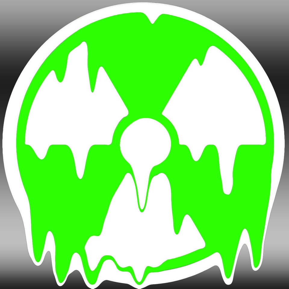 Nuclear Radiation Sticker - Nuke Meltdown Decal - Choose Color Size | eBay