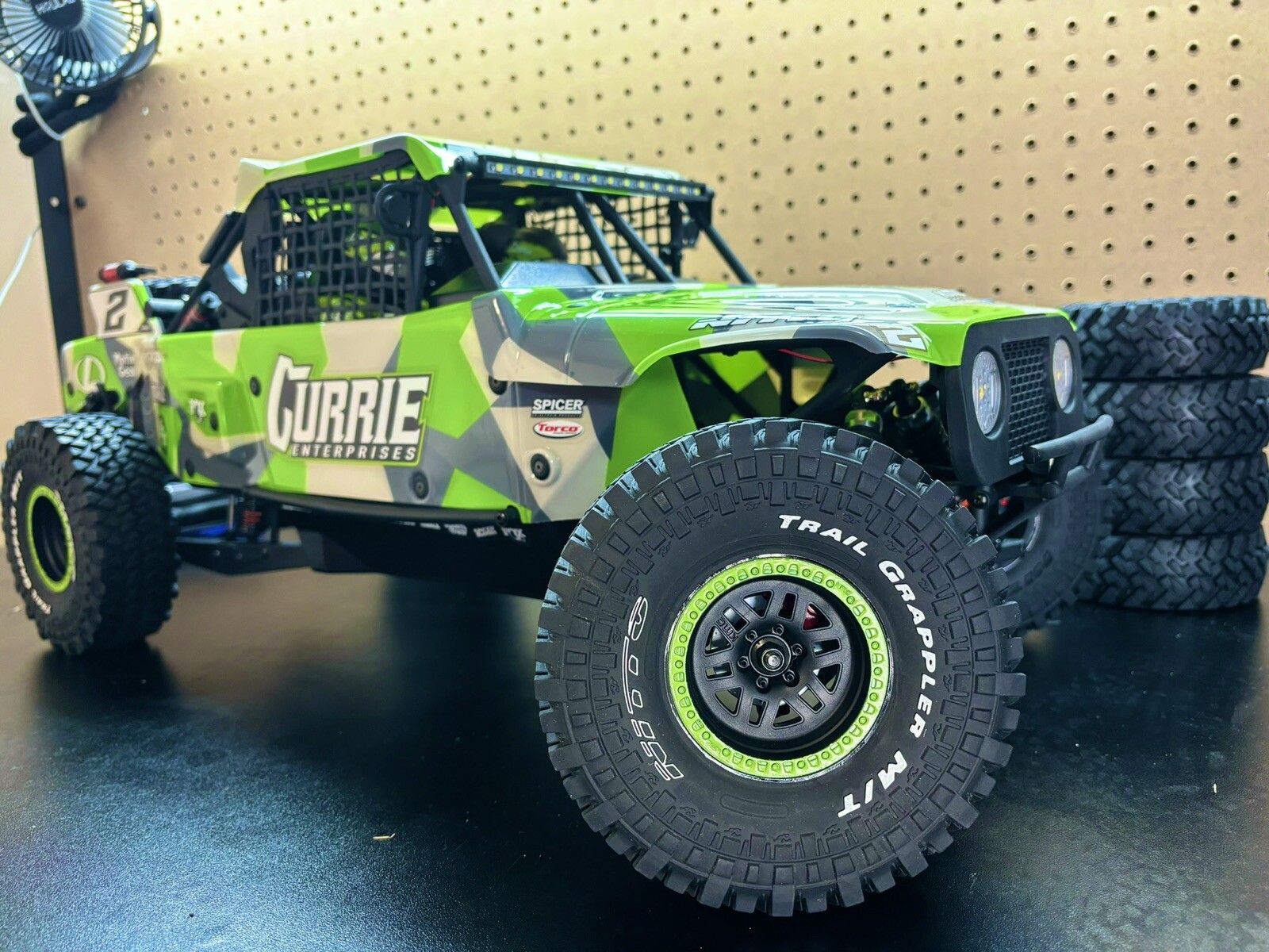 Losi Hammer Rey U4 1/10 RTR 4WD with transmitter and upgraded trailing ...