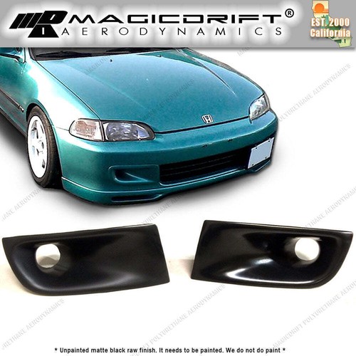 For 92-95 Honda Civic EG EG6 Front Bumper JDM Air Duct Vent Urethane ...