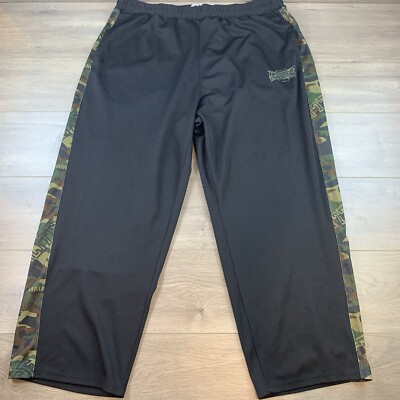 MMA Elite Vintage Camo Wide Leg Sweatpants Men’s 2XL Black Kick Boxing ...