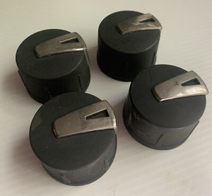 BRINKMANN DUAL ZONE GAS GRILL KNOB SET, FOUR (4) KNOBS, 2-1/4", BLACK ...