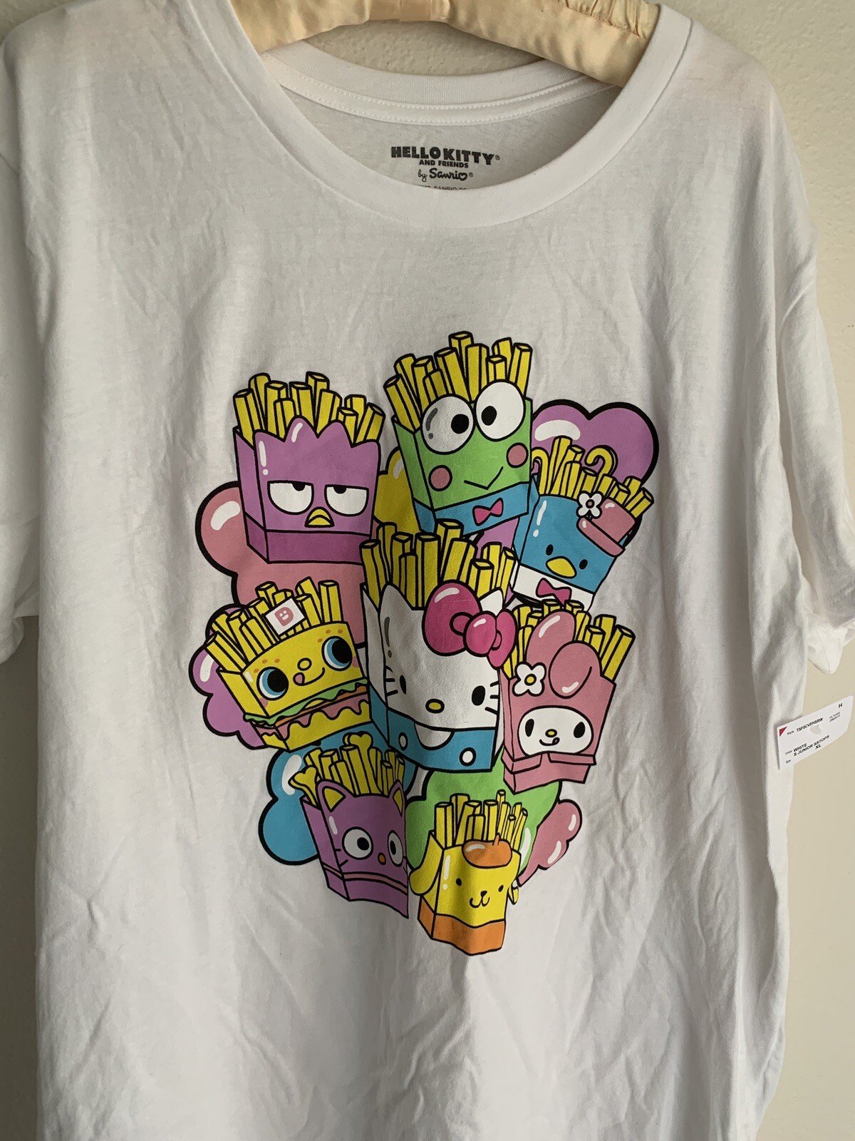 New XL Hello Kitty French Fries T-shirt Kawaii Japan Sanrio Unisex ...