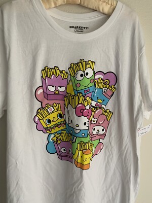 New XL Hello Kitty French Fries T-shirt Kawaii Japan Sanrio Unisex ...