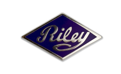 Vintage Riley Radiator Hood Ornament Badge Emblem Brass Chrome Enamel ...